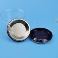 China Convex Flat Embossed Paper Tube Stretch Tinplate Lid for sale