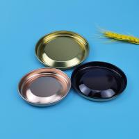 China Customized Logo Stretch Rose Gold 150mm Tinplate Lid for sale