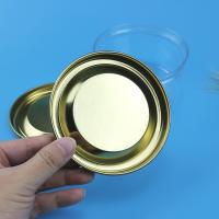 China Gloss Tinplate Metal Red Wine Tube Canned Food Lid Covers for sale