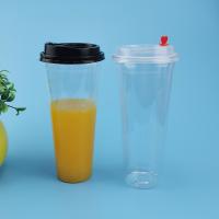 China PET Leakage Proof 700ml Plastic Bubble Tea Cups for sale