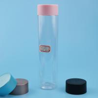 China 350ml 500ml PET 47mm Slim Cylinder Juice Jar Plastic for sale