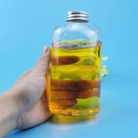 China Transparent 16oz Ova 0.5L Plastic Beverage Jar for sale