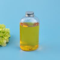 China Transparent 16oz Ova 0.5L Plastic Beverage Jar for sale