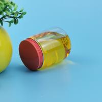 China 400ml Transparent Plastic Beverage Jar For Soft Drink for sale
