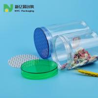 China 50ml 1500ml Clear Plastic Cookie Jar With Aluminum Caps for sale