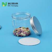 China 50ml 1500ml Clear Plastic Cookie Jar With Aluminum Caps for sale