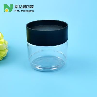 China 438ml Clear PET Food Grade Plastic Jars With Stackable Screw Cap for sale