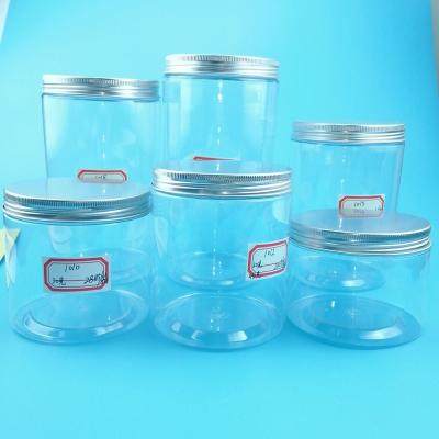 China Wide Mouth 100mm Diamater Plastic Screw Cap Jars For Candy for sale