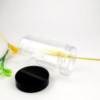 China Black Screw Cap Plastic Cream Jars Screen Printing for sale