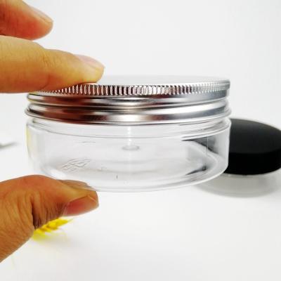 China 23mm Shoulder 100ml Plastic Screw Cap Jars Oblate Shape for sale