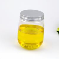 China 68mm Diameter Clear Drop Shaped Empty Juice Bottles With Screw Cap for sale