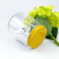 China 68mm Diameter Clear Drop Shaped Empty Juice Bottles With Screw Cap for sale