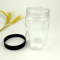 China 20oz 600ml Round Plastic Food Jars With Screw Lid for sale