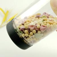 China 20oz 600ml Round Plastic Food Jars With Screw Lid for sale
