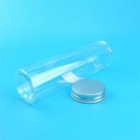 China Clear 180mm 370ml PET Sealed Plastic Food Cans With Lid for sale
