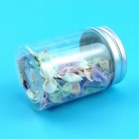 China Peanut 170 Ml Plastic Screw Jars With Aluminum Sliver Cap for sale