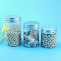 China 65mm Plastic Screw Cap Jars For Snack Beans Salt for sale