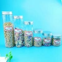 China 65mm Plastic Screw Cap Jars For Snack Beans Salt for sale