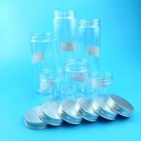 China 65mm Plastic Screw Cap Jars For Snack Beans Salt for sale