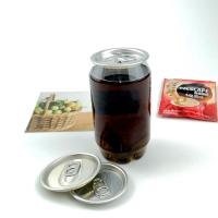 China Customized 310ml Small Clear Plastic Juice Bottles With Lids for sale