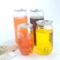 China OEM ODM Summer Drink 310ml Plastic Beverage Jar With Aluminum Lid for sale