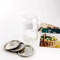 China Customized 310ml Small Clear Plastic Juice Bottles With Lids for sale