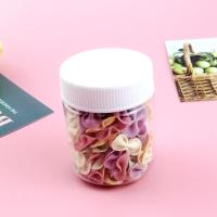 China 170g Peanut Butter Clear Food Grade Plastic Jars Screen Printing for sale