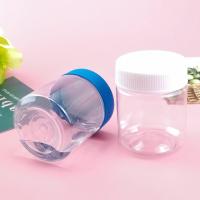 China 170g Peanut Butter Clear Food Grade Plastic Jars Screen Printing for sale