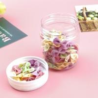 China 170g Peanut Butter Clear Food Grade Plastic Jars Screen Printing for sale