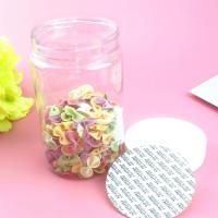 China 450ml Thread Cap Round Clear Plastic Candy Jars For Dry Food Storage for sale