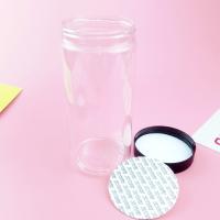 China 20 OZ  600ml FDA Clear Empty Plastic Food Storage Jars With Lids for sale