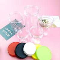 China Round Straight 150ml 250ml 360ml 450ml Plastic Food Jars With PP Thread Cap for sale