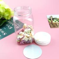 China 320ml White Screw Cap Square Plastic Juice Bottles Shrink Wrapped for sale