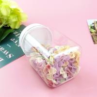 China Sticker Label PET 12 Oz Square Plastic Bottles With Lid Tamper Proof for sale