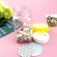 China Sticker Label PET 12 Oz Square Plastic Bottles With Lid Tamper Proof for sale