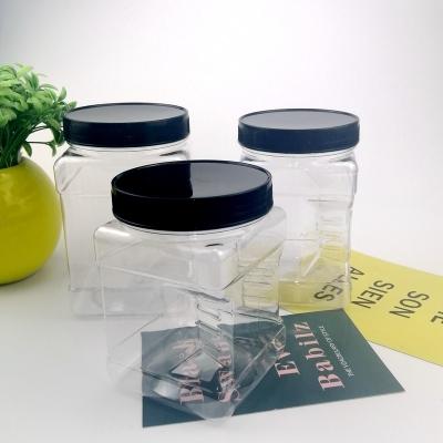 China 275mm Height Cookies 4500ml Plastic Grip Jar With Screw Cap for sale