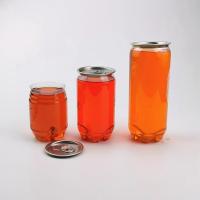 China 330ml 375ml Plastic Beverage Cans Drink Bottle Juice Packaging for sale