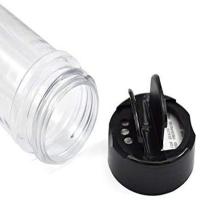 China Cylinder 280ml Clear Plastic Pet Spice Jar Customized Color for sale