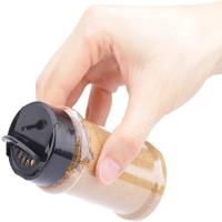 China Cylinder 280ml Clear Plastic Pet Spice Jar Customized Color for sale