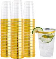 China Clear Plastic Ps Airtight Beer Juice Disposable Bubble Tea Cups for sale