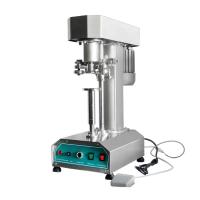 China 20pcs/min Bottle Sealing Machine Bubble Manual Metal Can Hand Seamer for sale