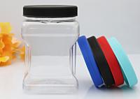 China Honey Round Wide Mouth Grip Plastic Food Jars 360ml With Screw Lid for sale