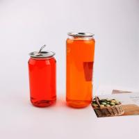 China Plastic Drink Bottle Beverage Juice Soda Can Packaging With Lid for sale