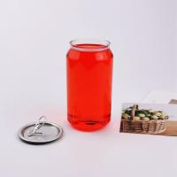 China Plastic Drink Bottle Beverage Juice Soda Can Packaging With Lid for sale