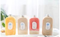 China OEM 550ml PET Beverage Plastic Juice Bottle With Aluminum Screw Cap for sale