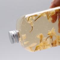 China OEM 550ml PET Beverage Plastic Juice Bottle With Aluminum Screw Cap for sale