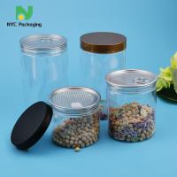 China 350ml 11oz PET Plastic Jar Child Resistant With Lid for sale