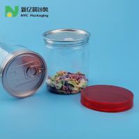 China 350ml 11oz PET Plastic Jar Child Resistant With Lid for sale