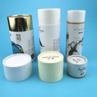 China Custom Cardboard Deodorant Composite Paper Tube Cans With PE Lid for sale