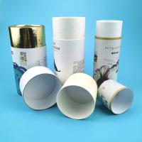 China Custom Cardboard Deodorant Composite Paper Tube Cans With PE Lid for sale